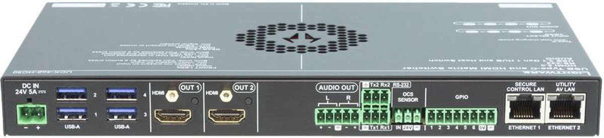 Lightware UCX-4x2-HC30 - 4:1×2 Taurus HDMI 2.0 and USB 3.1 Switcher ...