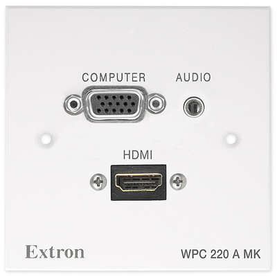 HDMI and DVI Wall Plates from Extron
