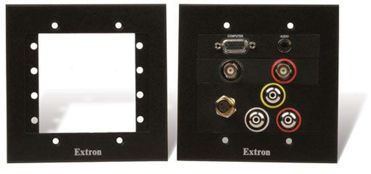 Extron AAP 102 - 2-Gang AAP Mounting Frame finished in black for up to ...