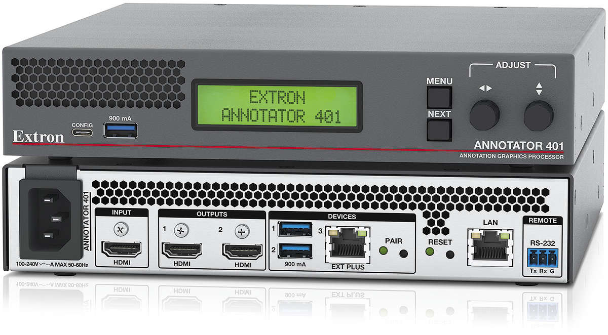 Extron Annotator 401 - 4K/60 4:4:4 HDMI Annotation Processor with USB ...