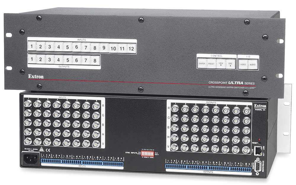 Extron CrossPoint Ultra 88 HV - 8x8 Ultra-Wideband Matrix Switcher with ...