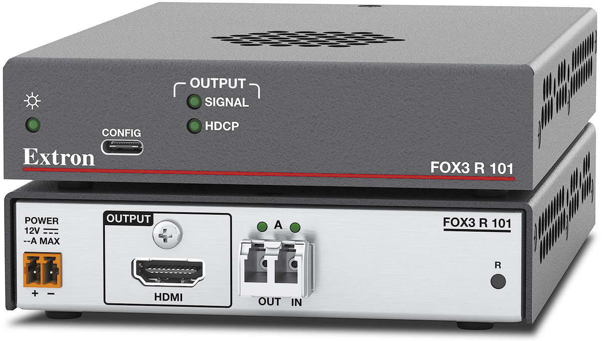 Extron FOX3 R 101 MM - 1:1 Lossless 4K/60 Multimode Receiver