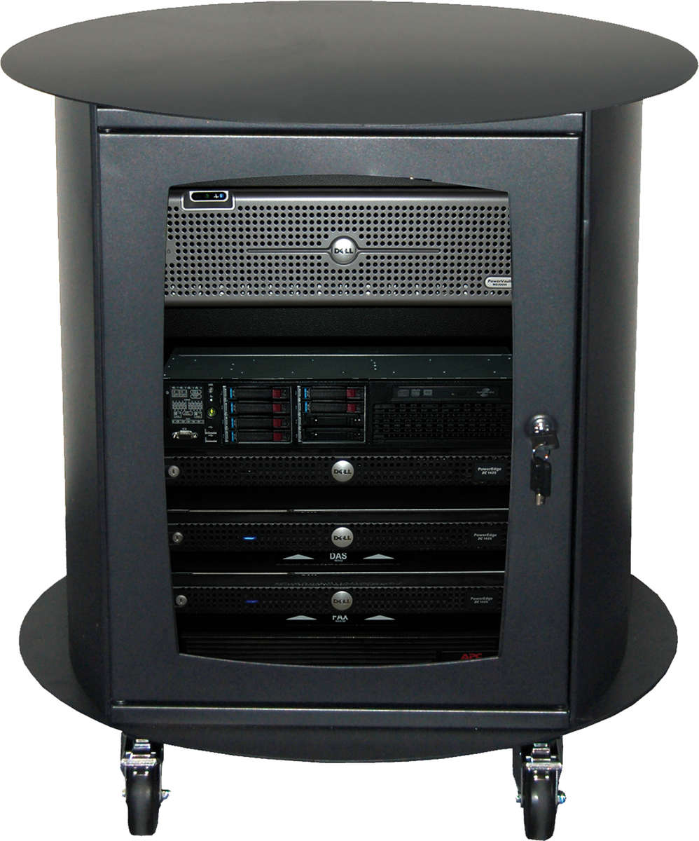 Unicol AVR9 Avecta oval style extra deep free standing AV cabinet ...